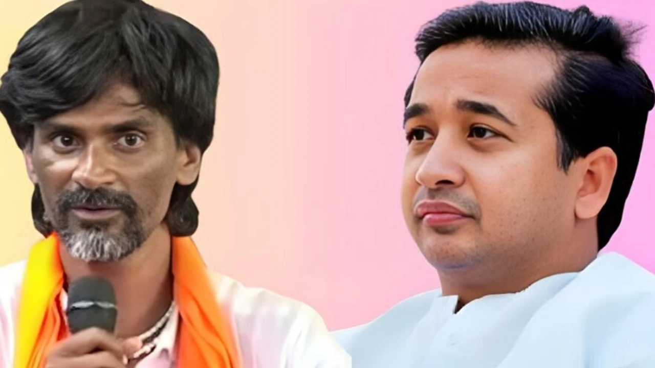 Manoj Jarange Patil | "सागर बंगल्याबाहेरील मोठी भिंत पार करा..."; नितेश ...